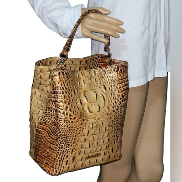 Brahmin | Bags | Brahmin Amelia Bucket Bag Shoulder Or Handle Toasted ...